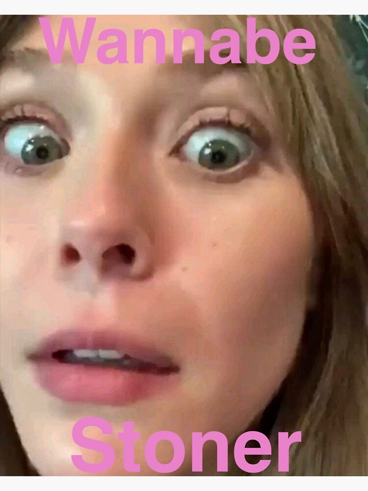 "Wannabe Stoner" Sticker for Sale by TheDevilsArt | Redbubble