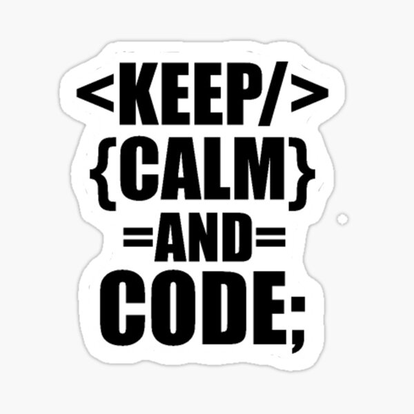 "Coding" Sticker for Sale by Unobtainable | Redbubble