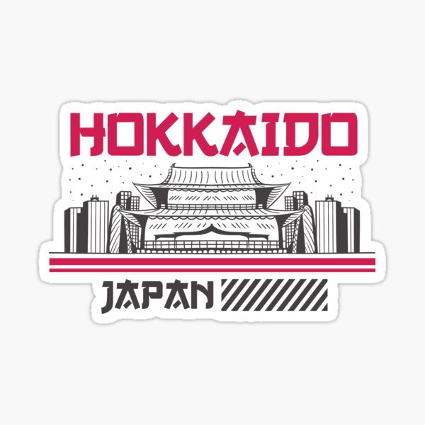 "Hokkaido,hokkaido, japan,japanese,dog,asian flag bumper sticker, asian ...