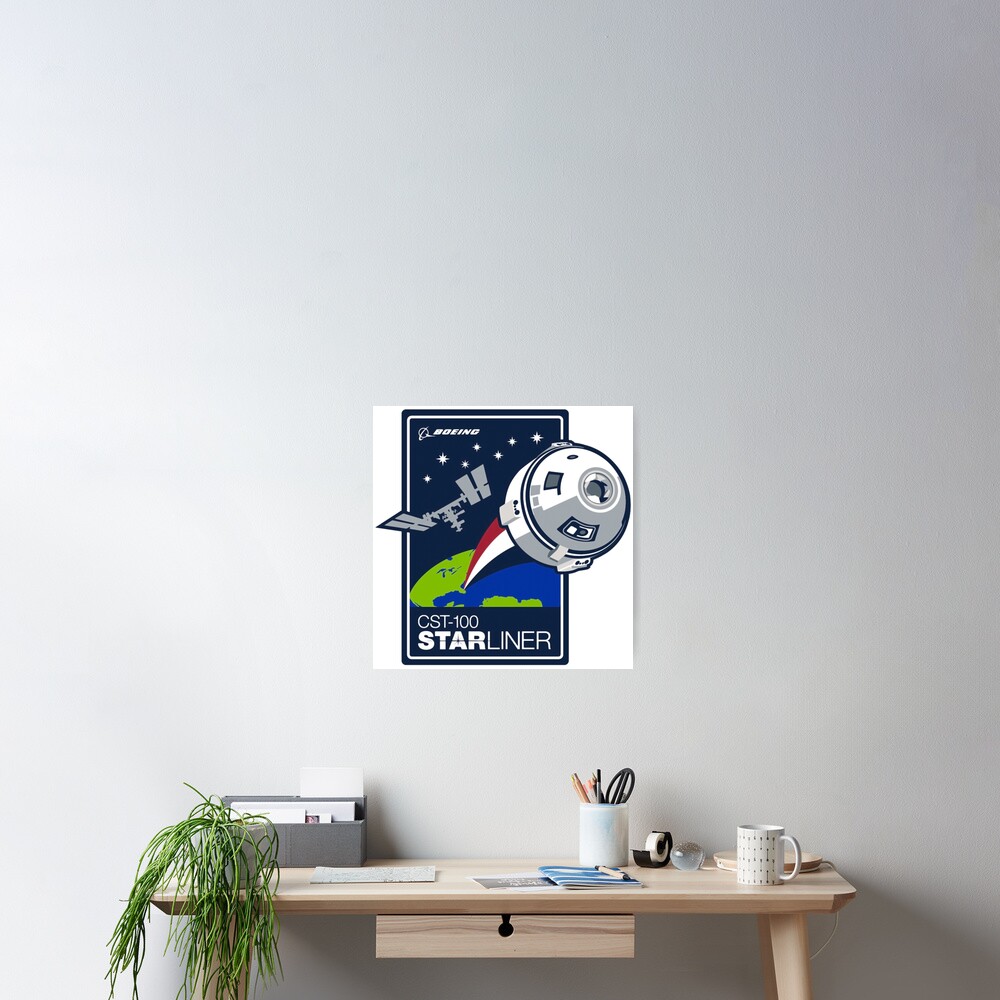 "Nasa Boeing CST-100 Starliner Logo" Poster for Sale by ILoveSpace01 ...