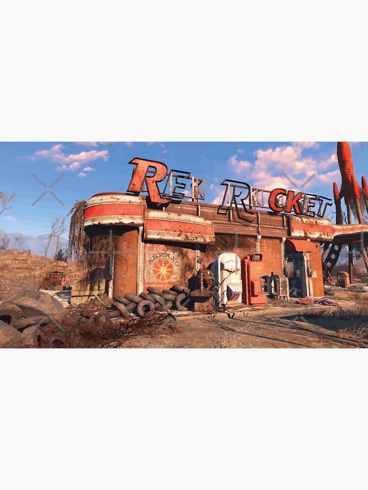 "Sketch art Red Rocket Fallout 4" Sticker for Sale by Fallout-Lores ...