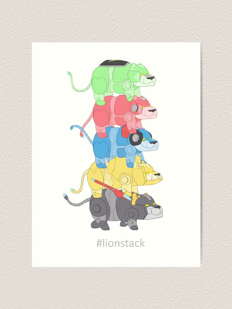 "Lion Stack" Art Print for Sale by Anomalia | Redbubble