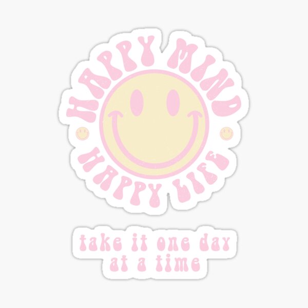 "Happy Mind Happy Life Aesthetic, Positive Mind, Smiley Face, Trendy ...