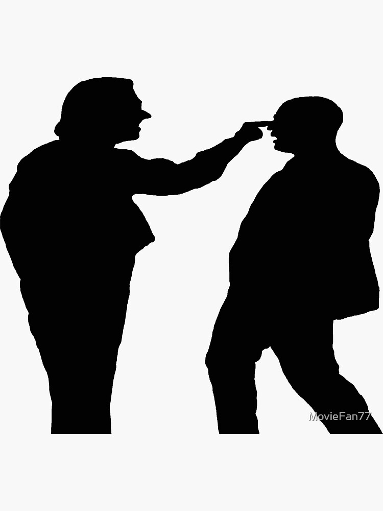 "Bottom Richie and Eddie Black Silhouettes" Sticker for Sale by ...