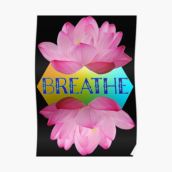 "Lotus Flowers Breathe " Poster for Sale by DeepTreeArts | Redbubble