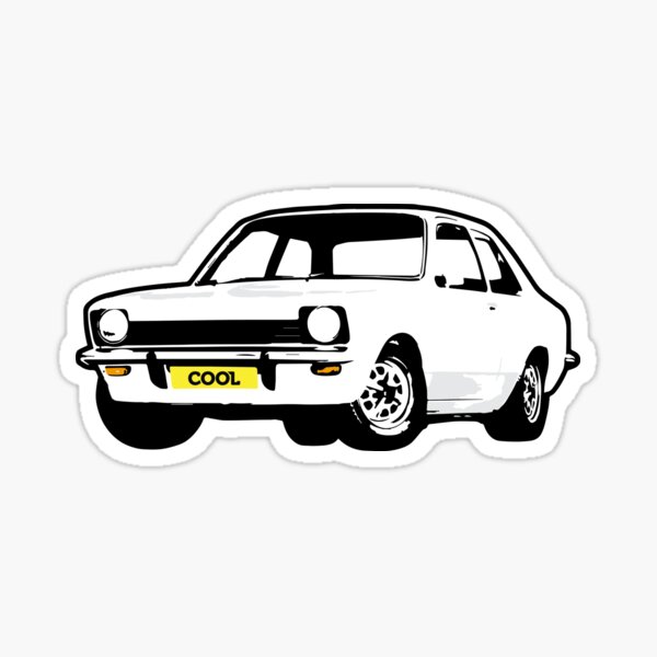 "White K Classic Car" Sticker by CoolRide | Redbubble