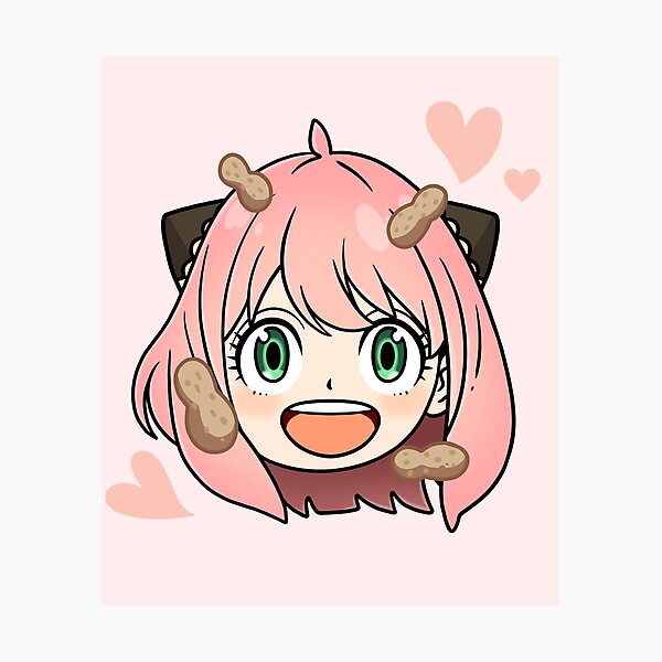 "Anya Peanuts! | Spy X Family" Photographic Print for Sale by ...