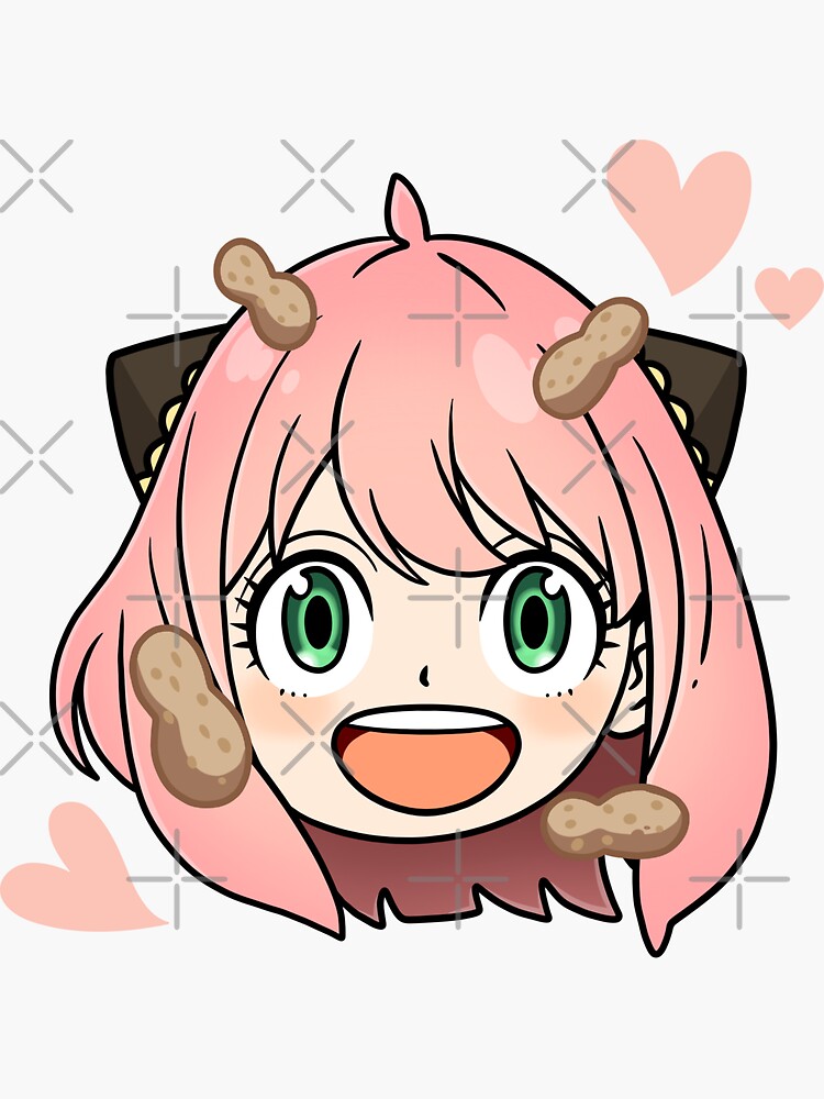 "Anya Peanuts! | Spy X Family" Sticker by ts2gamer22 | Redbubble
