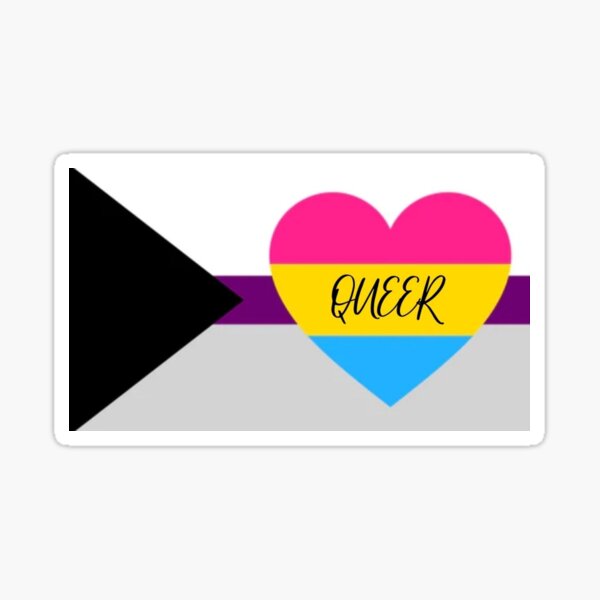 "Demi panromantic" Sticker for Sale by Ceconner92 | Redbubble