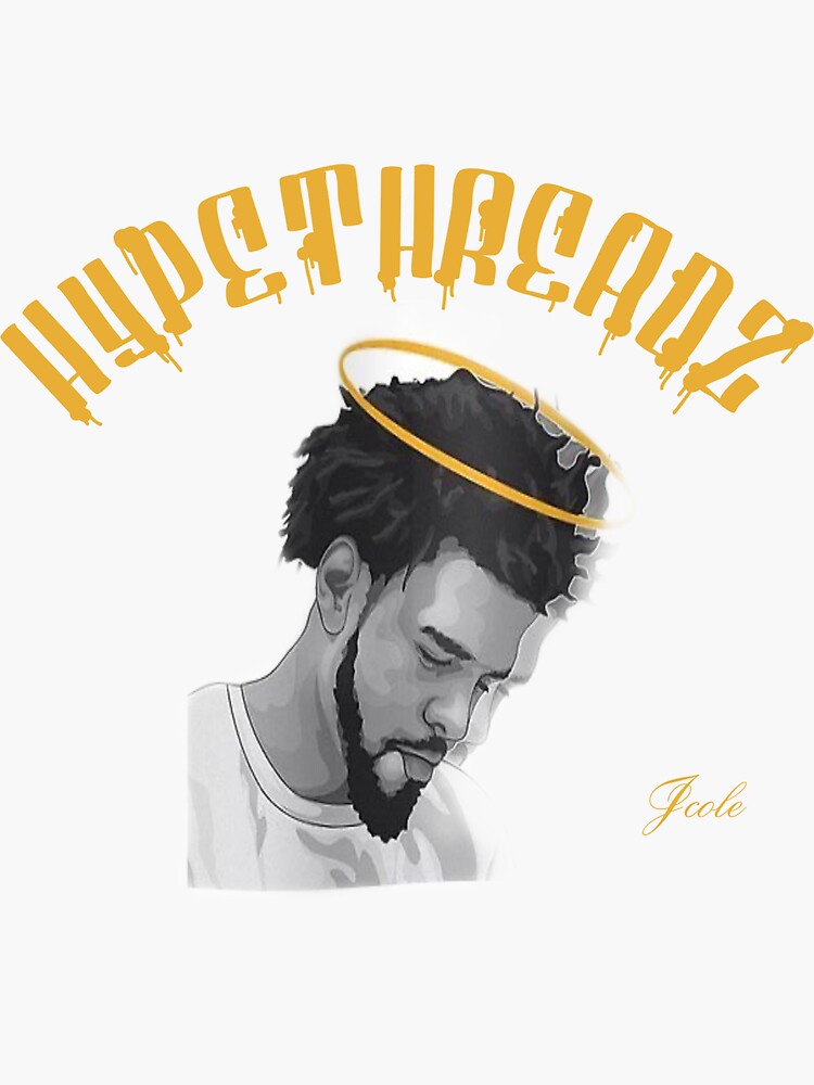 "J Cole Graphic" Sticker for Sale by HypeThreadz | Redbubble