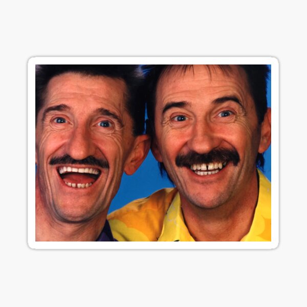 "Chuckle brothers" Sticker for Sale by Glinda-39 | Redbubble