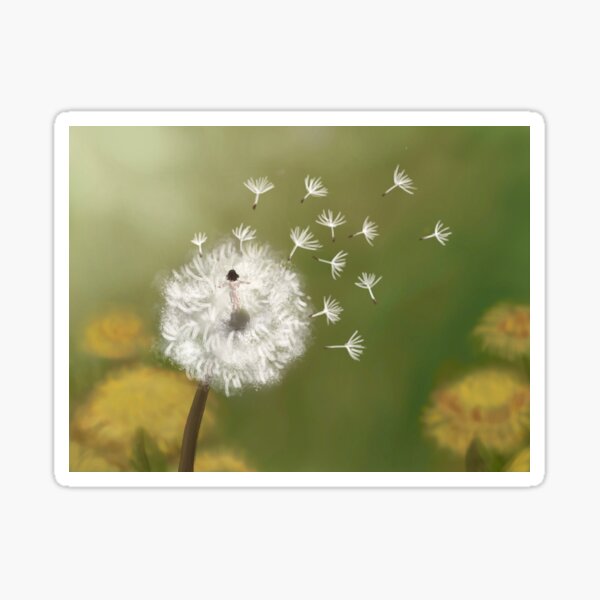 "Dandelion" Sticker by ZenaC | Redbubble