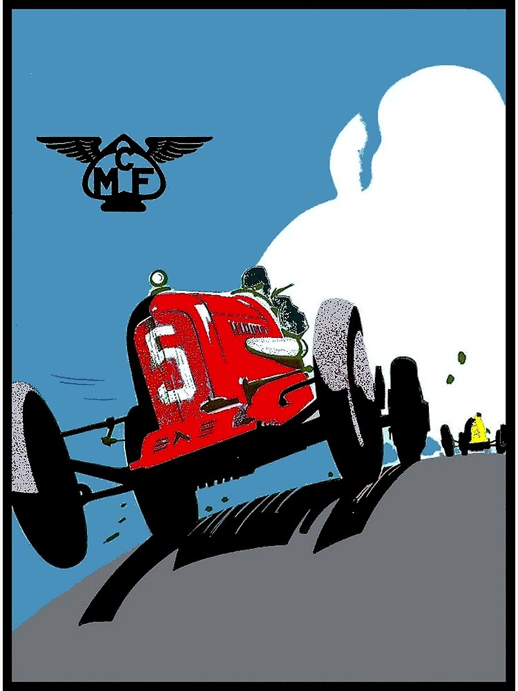 "GRAND PRIX: Vintage Auto Racing Advertising Print" Canvas Print for ...