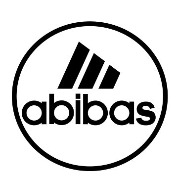 "ABIBAS" Sticker for Sale by ABRARARTIST | Redbubble
