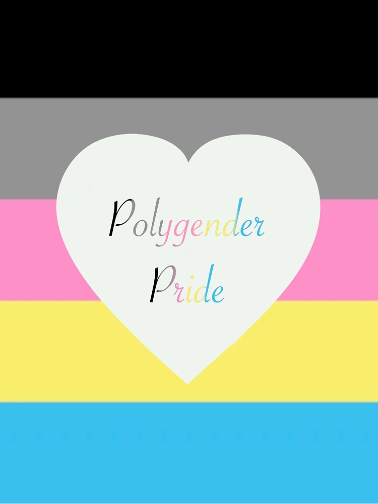 "Polygender Transgender Pride" Sticker by Celestite-Kenny | Redbubble
