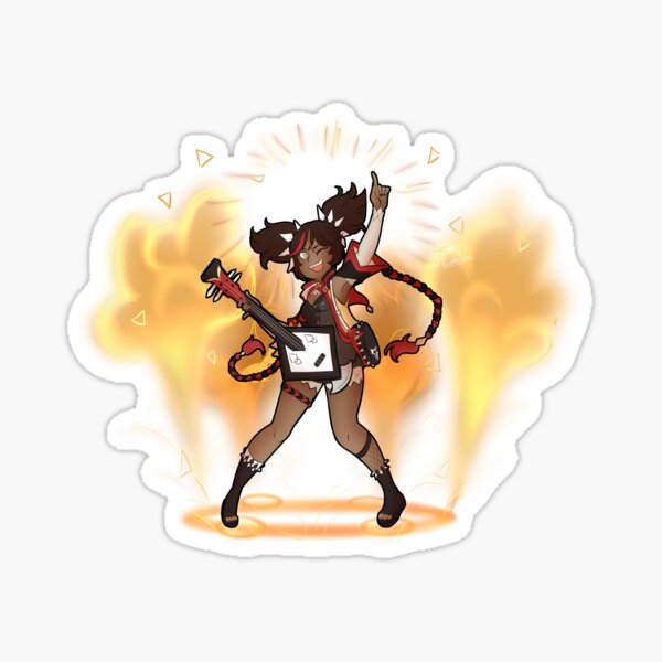 "Genshin Impact Xinyan Splash" Sticker for Sale by CuriKnight5 | Redbubble