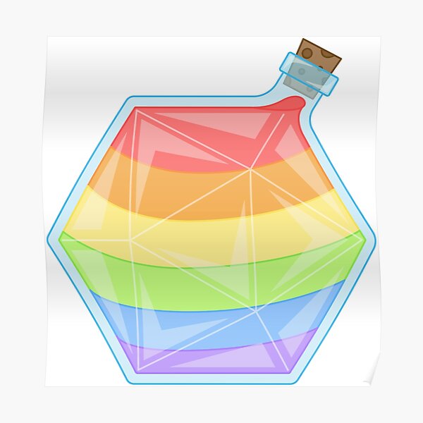 "Pastel Rainbow Pride Flag Potion Bottle" Poster for Sale by ...