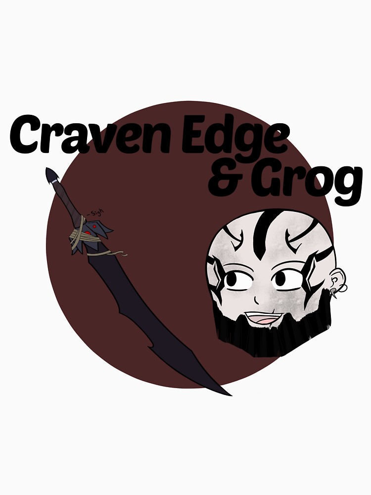 "Craven Edge & Grog Sitcom Design" T-shirt by Guide | Redbubble