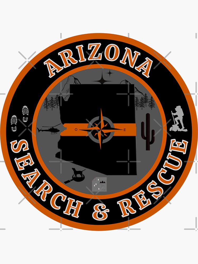 "Arizona Search & Rescue" Sticker by MojaveTradePost | Redbubble