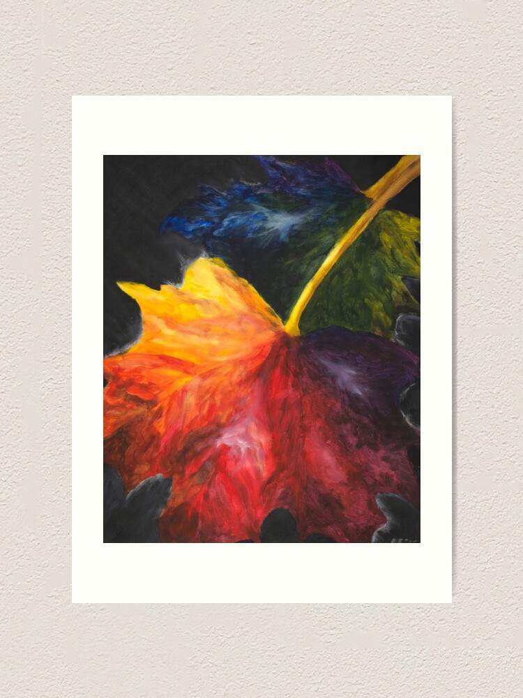 "Color Wheel Leaves" Art Print by brookelynette | Redbubble