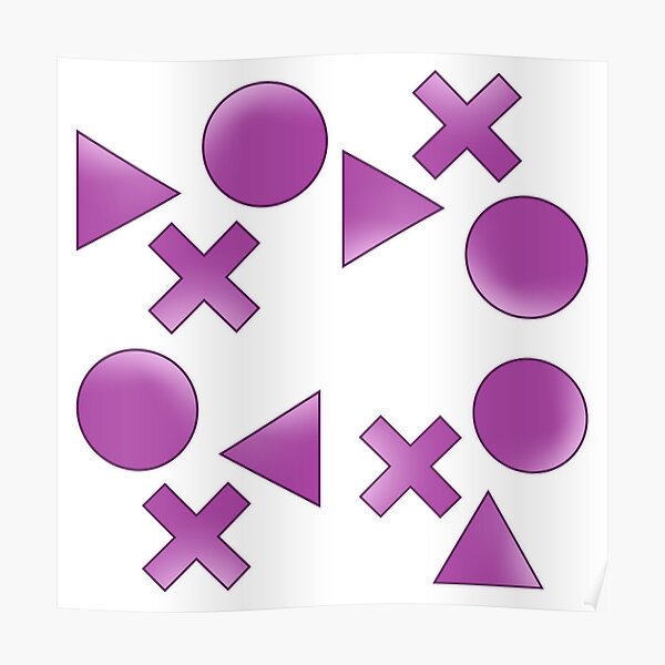 "Geometric plus triangle circle pattern " Poster for Sale by TipTopTapo ...