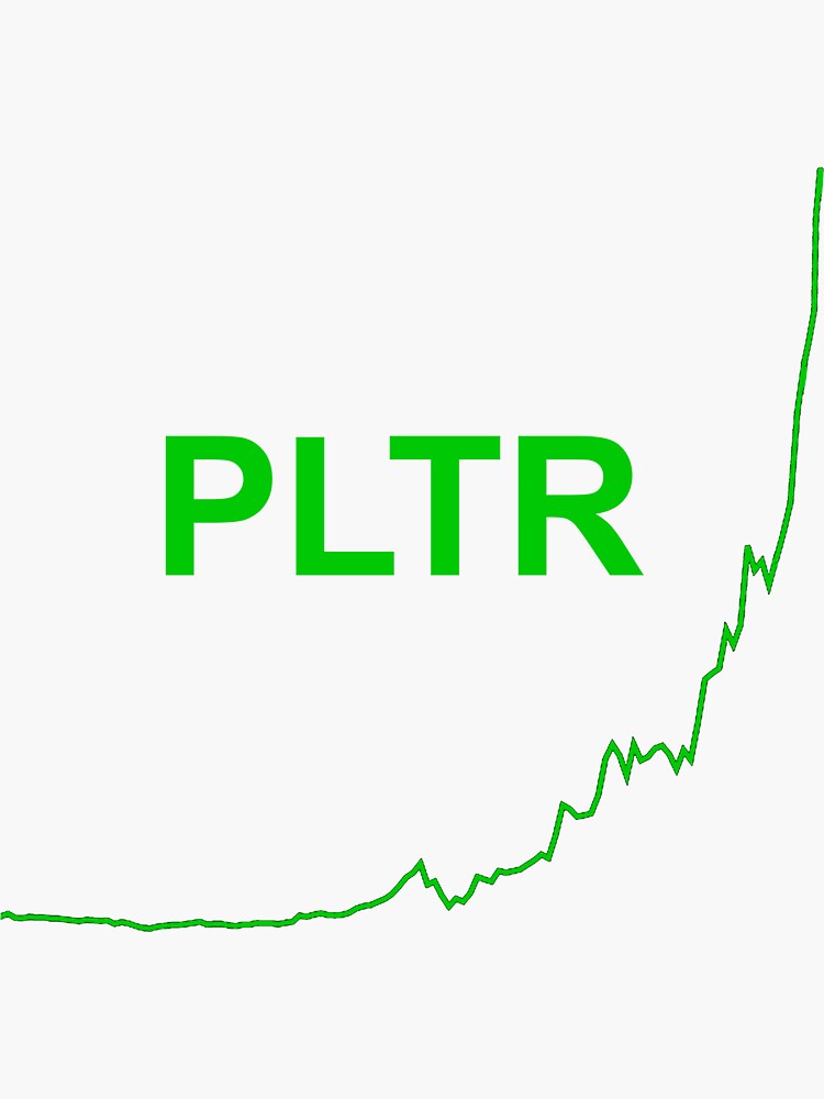 "PLTR Stock Graph" Sticker for Sale by LightningJelly | Redbubble
