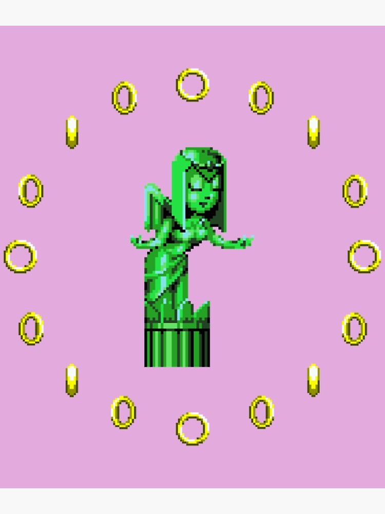 "Sonic CD Angel Statue " Art Print for Sale by KeyeskeKara | Redbubble