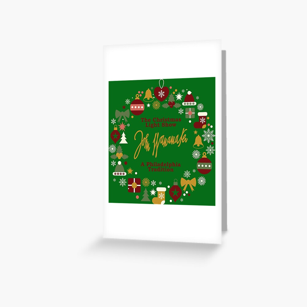 "John Wanamaker Christmas Light Show" Greeting Card by TeeArcade84 ...