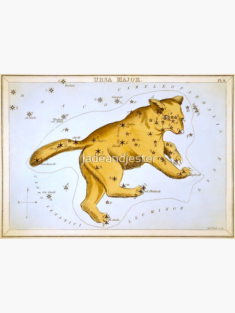 "Antique Ursa Major Constellation" Sticker for Sale by jadeandjester ...