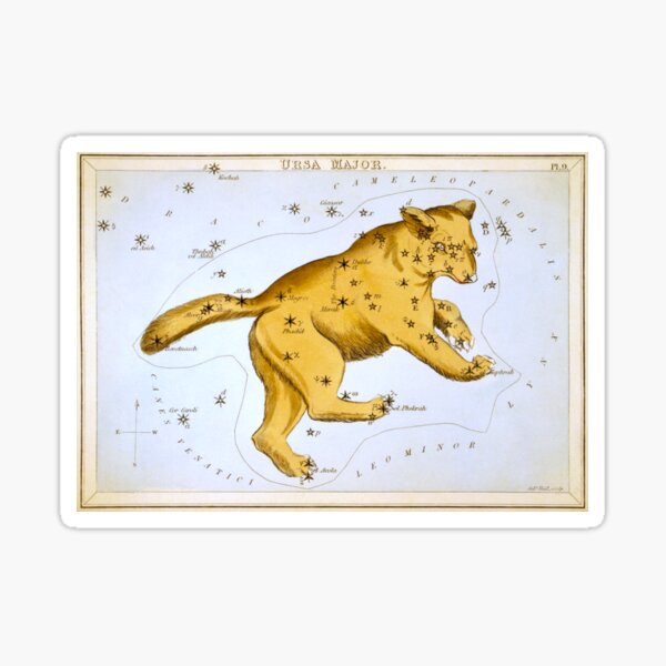 "Antique Ursa Major Constellation" Sticker for Sale by jadeandjester ...