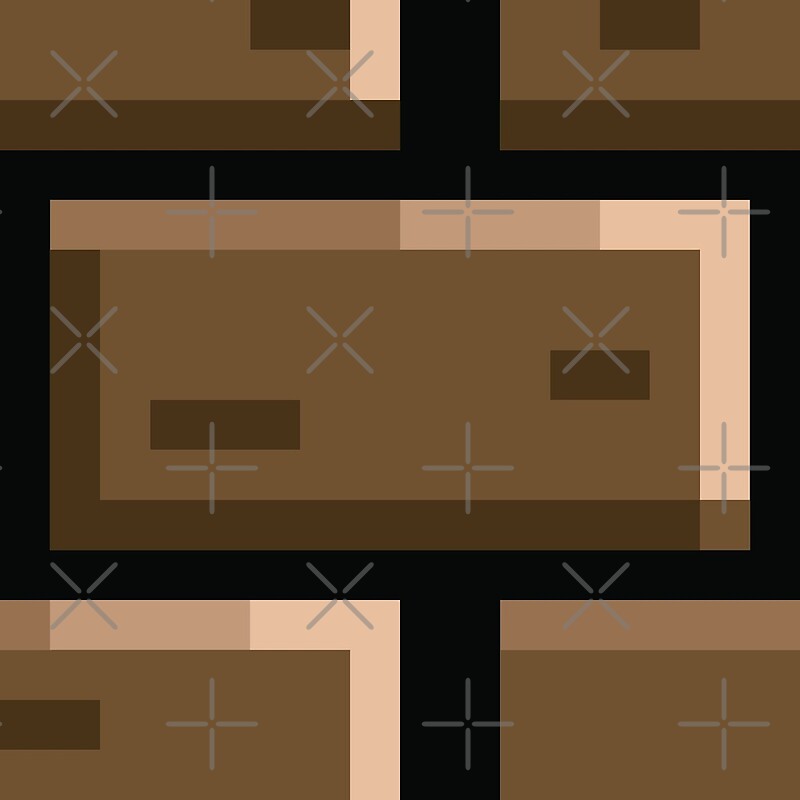 "Pixel Brick Wall - 8 bit" by pidesignprints | Redbubble