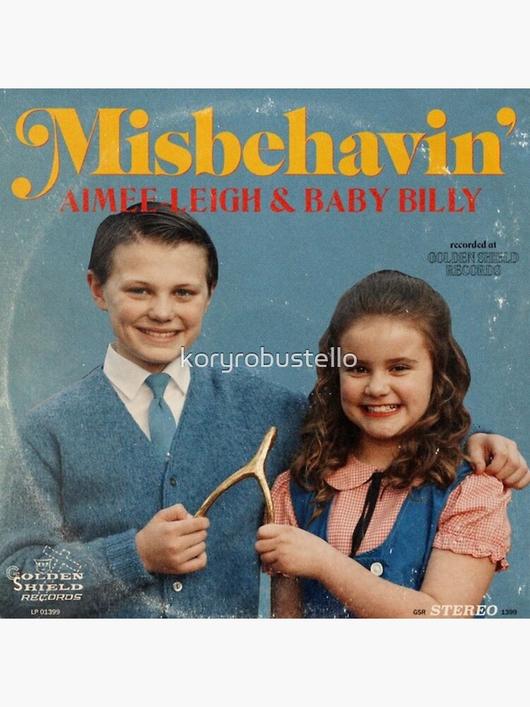 "Misbehavin' Album Cover" Sticker for Sale by koryrobustello | Redbubble