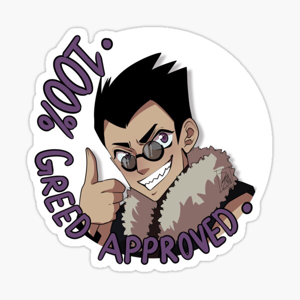 "100% Greed Approved *NEW*" Sticker for Sale by nikthecat | Redbubble