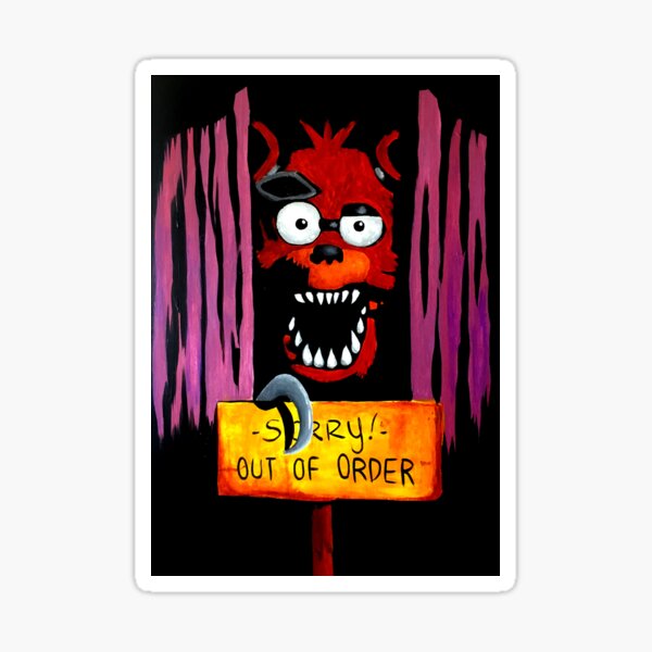"FOXY FNAF Five Nights at Freddy's" Sticker by Cristina Galvez Viana ...
