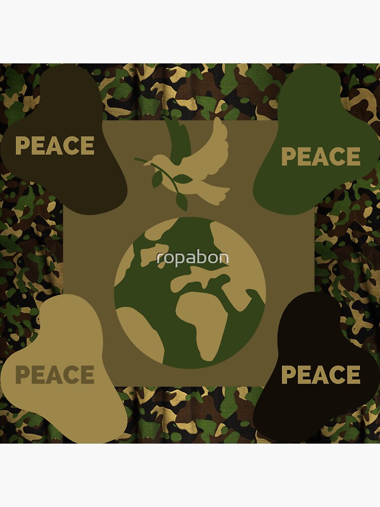 "military peace" Sticker by ropabon | Redbubble