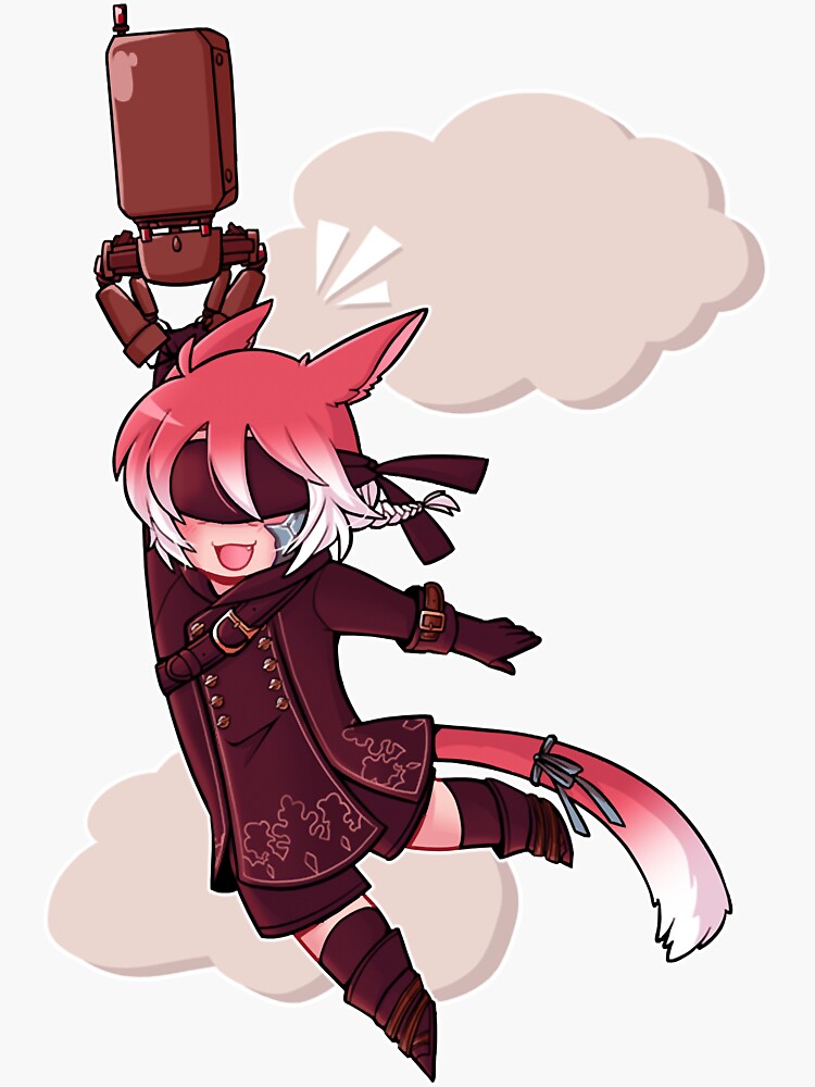 "Nier G'ratomata - 9s" Sticker by lopererr123 | Redbubble