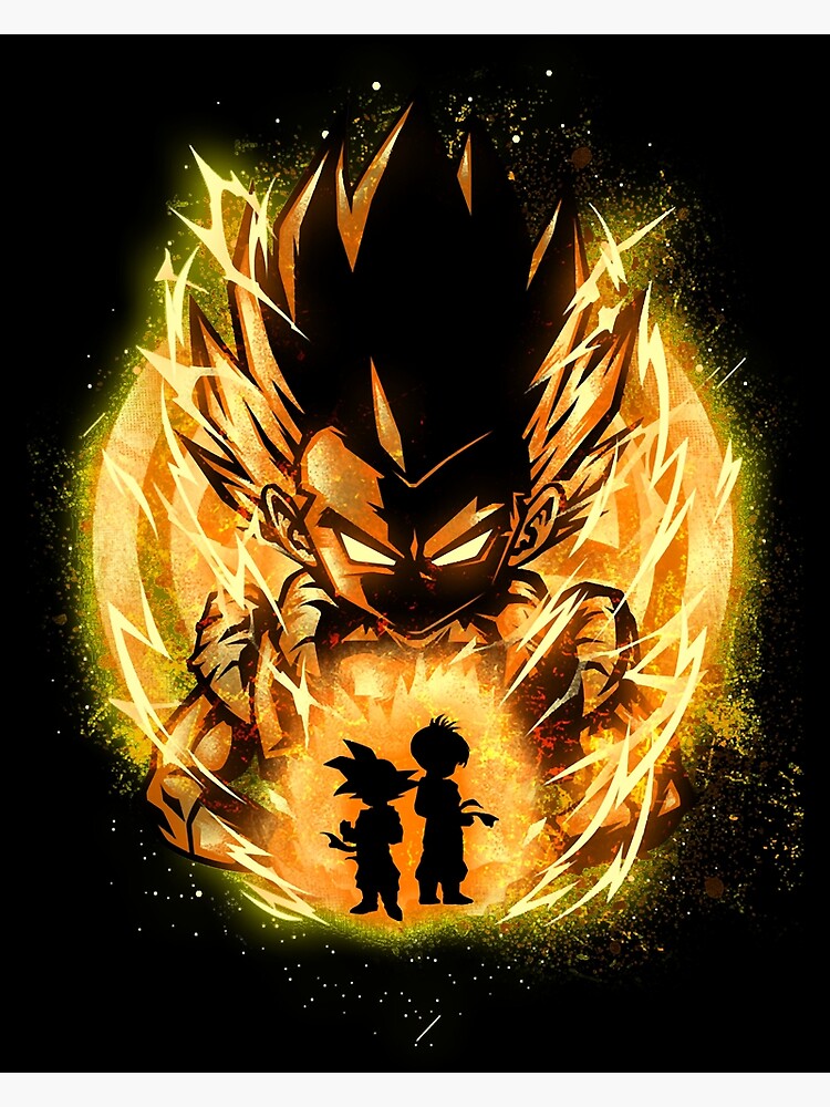"Golden Saiyan Gotenk" Poster for Sale by lopererr123 | Redbubble