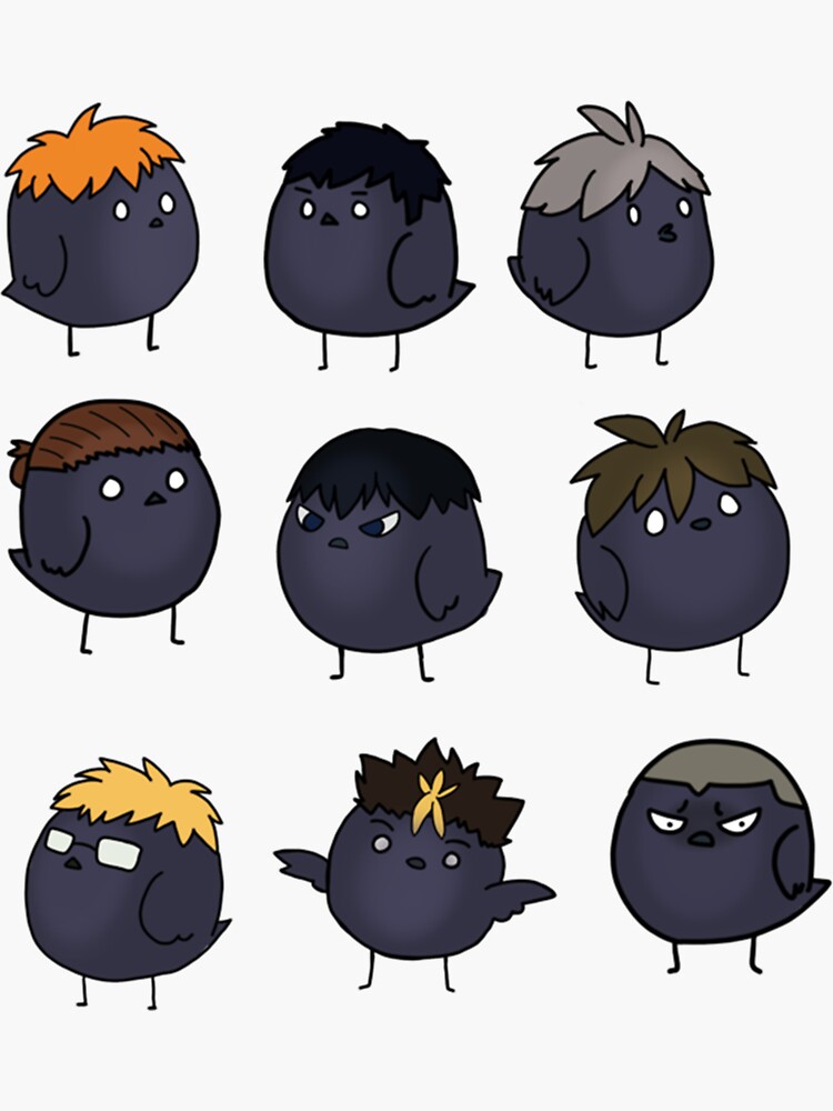"haikyuu!! baby raven crows karasuno Classic" Sticker for Sale by ...