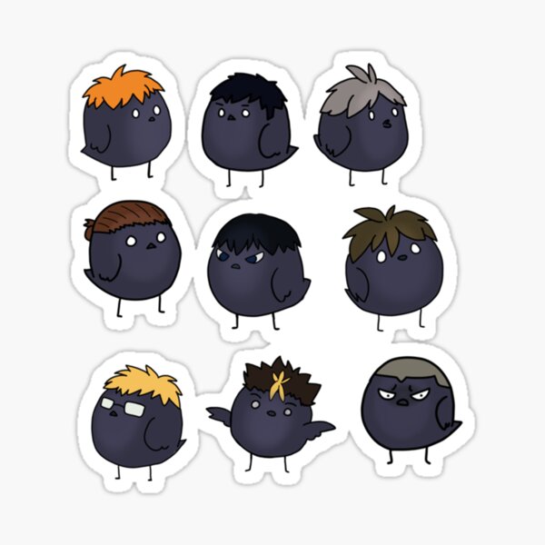 "haikyuu!! baby raven crows karasuno Classic" Sticker for Sale by ...