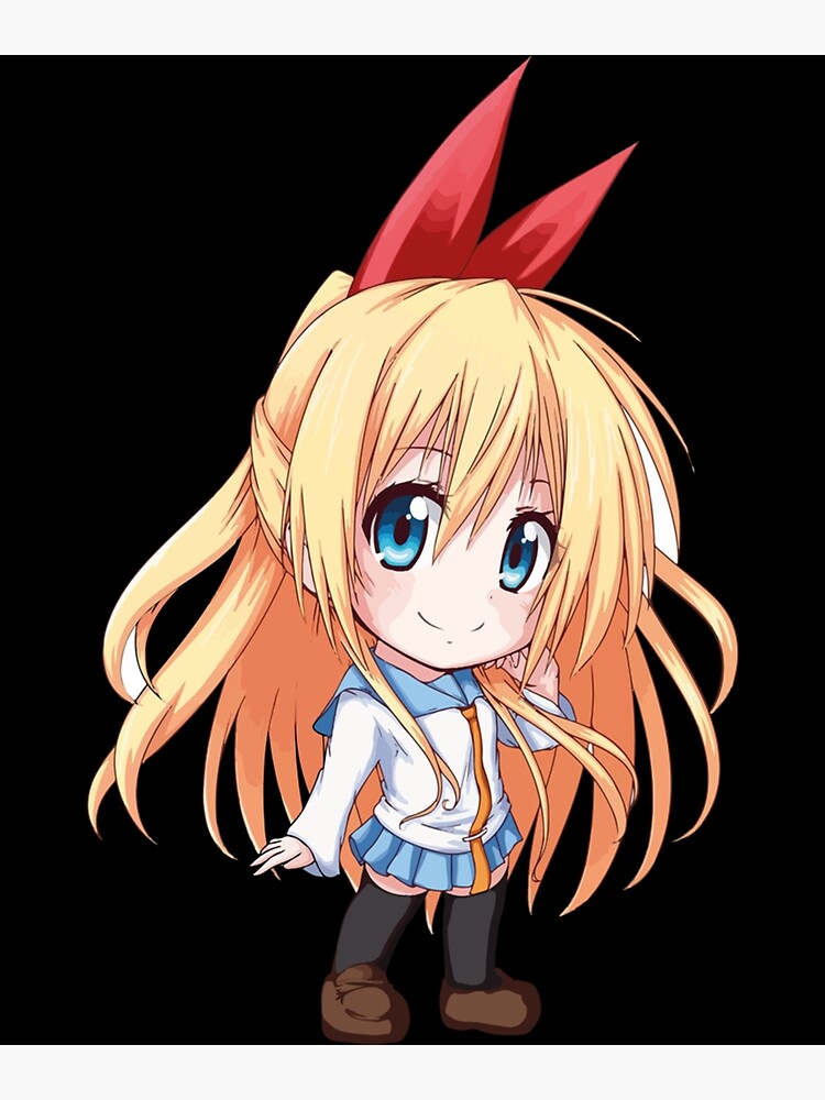 "cute chibi kirisaki chitoge " Poster by Maukingyat | Redbubble