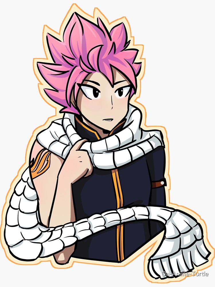 "Natsu Dragneel" Sticker for Sale by Da-Anime-Turtle | Redbubble