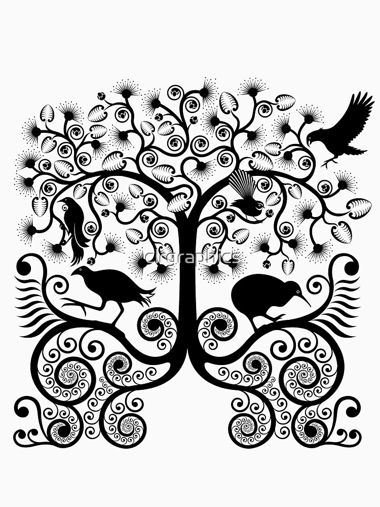 "NZ Native Birds" T-shirt for Sale by clrgraphics | Redbubble | new ...