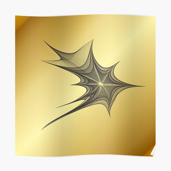 "9 POINT STAR TRIPLE TRANSITION - 2022 black on gold" Poster by 3dphill ...