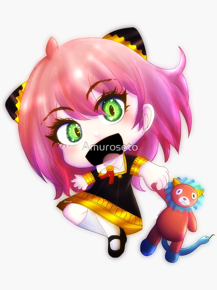 "Chibi Anya" Sticker by Amuroseto | Redbubble