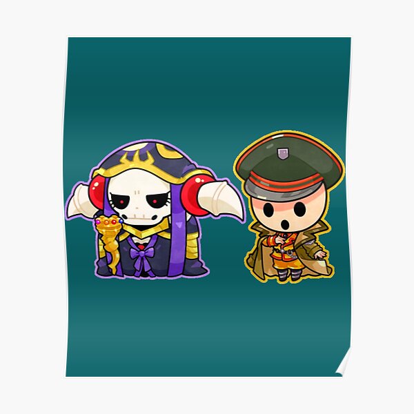 Póster «Chibi Overlord Esqueleto caballero en otro mundo» de ...