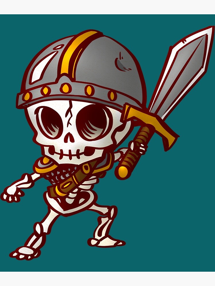 "Chibi Skeleton Knight " Poster for Sale by MitchellPeter | Redbubble