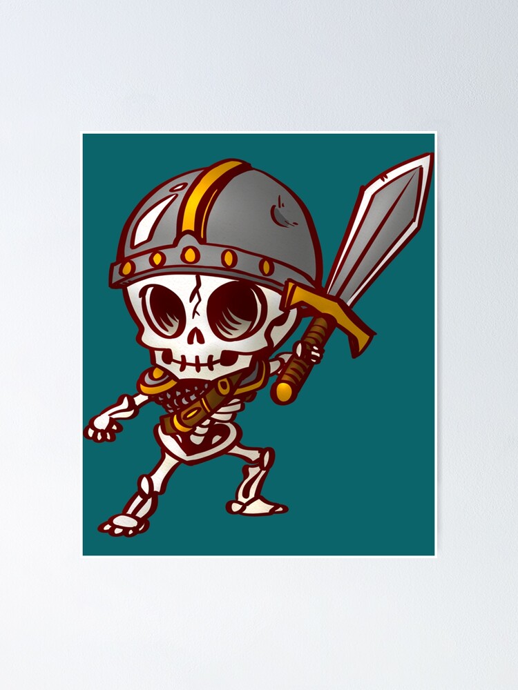 "Chibi Skeleton Knight " Poster for Sale by MitchellPeter | Redbubble
