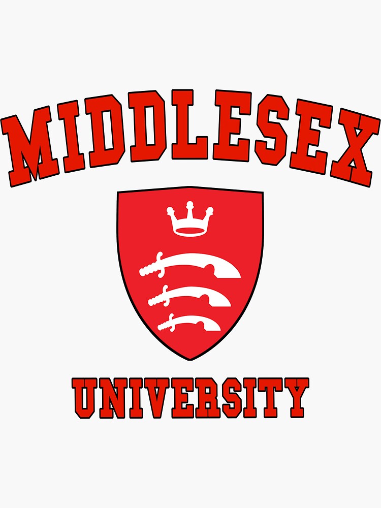 "middlesex university london" Sticker by Darazshop | Redbubble
