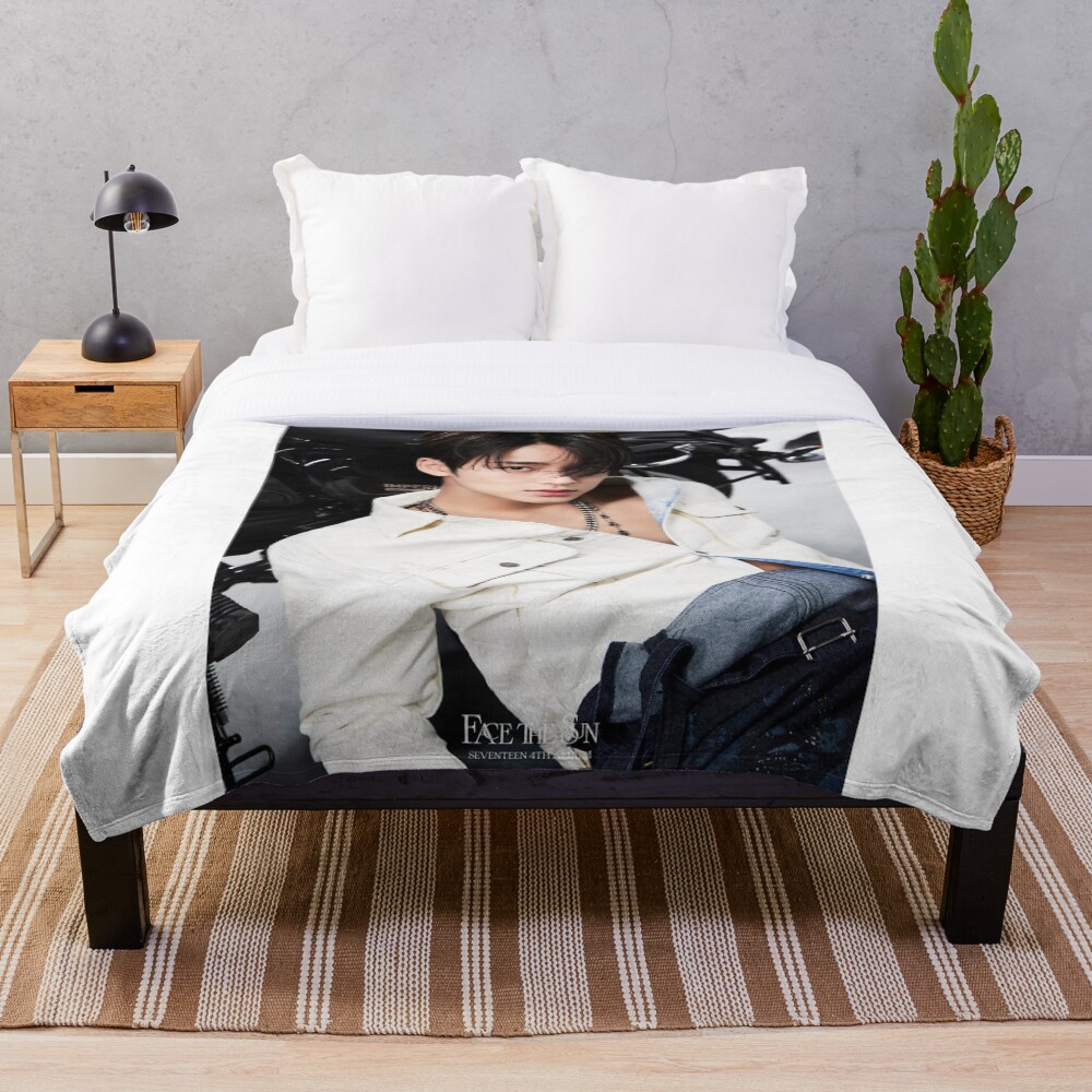 "Seventeen Mingyu "Face the Sun"" Throw Blanket for Sale by ...