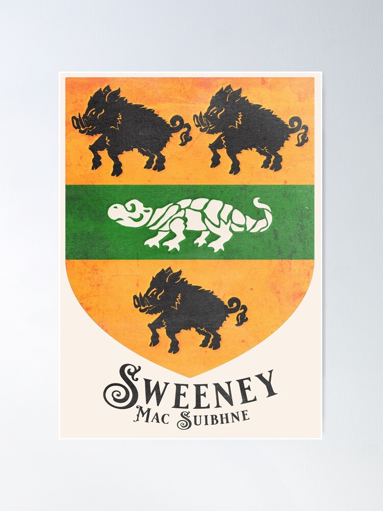 "Sweeney Coat of Arms" Poster for Sale by Evan Sweeney | Redbubble